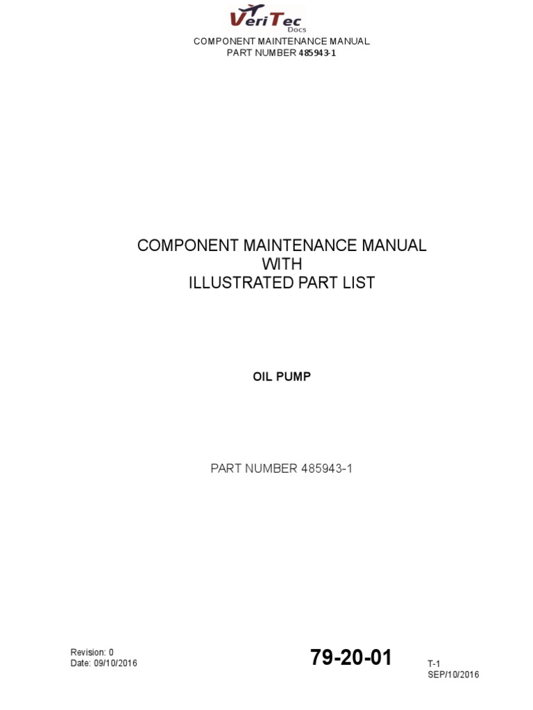 Component Maintenance Manual With Illustrated Part List | PDF ...