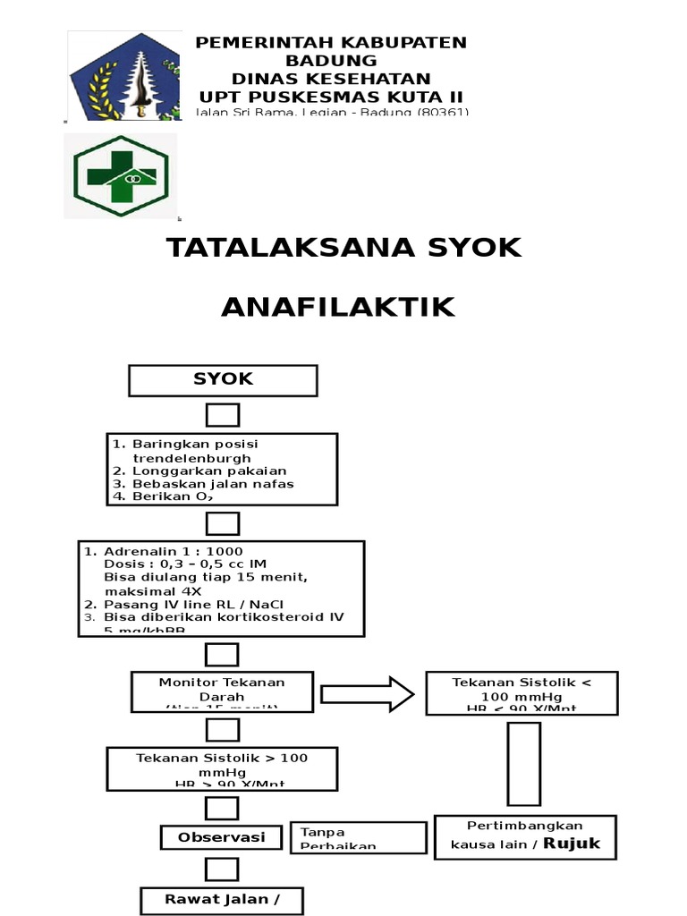 Tatalaksana Syok Anafilaktik | PDF