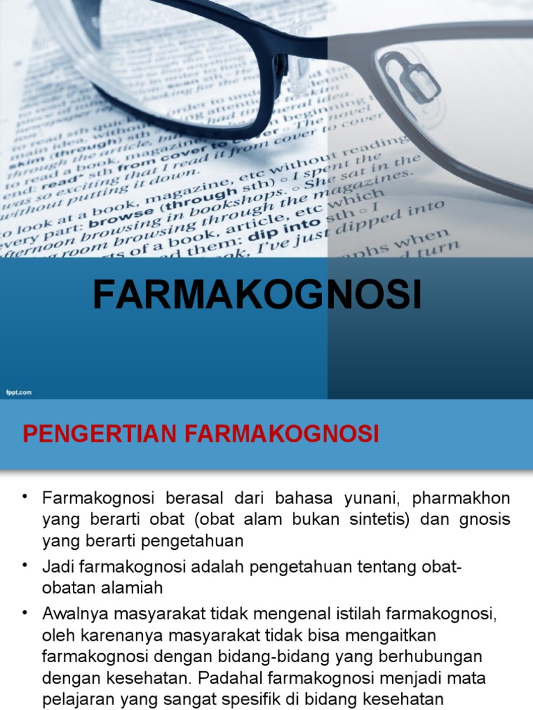 Farmakognosi Pertemuan 1 - Simplisia, Bahan Alam | PDF