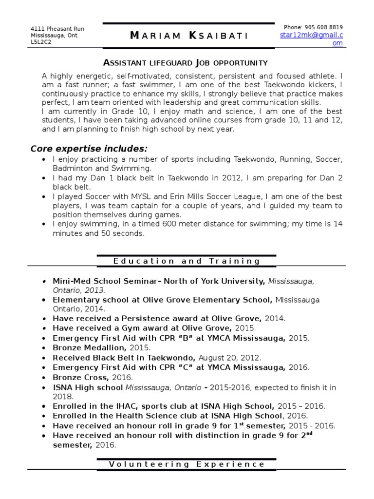 Resume - Mariam Ksaibati | PDF