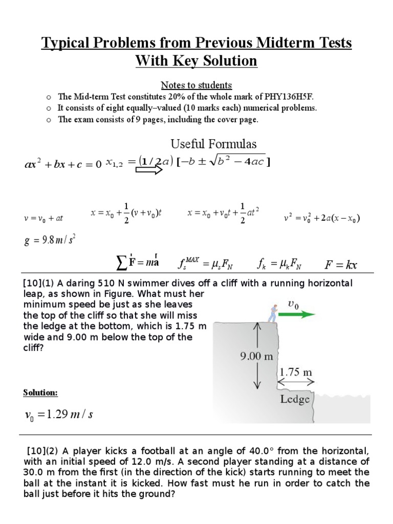 Practice Problems | PDF | Friction | Acceleration