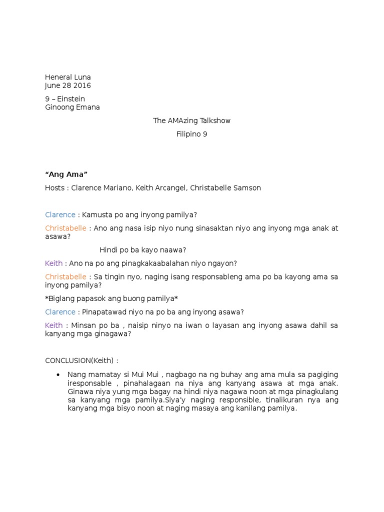 Heneral Luna Script | PDF