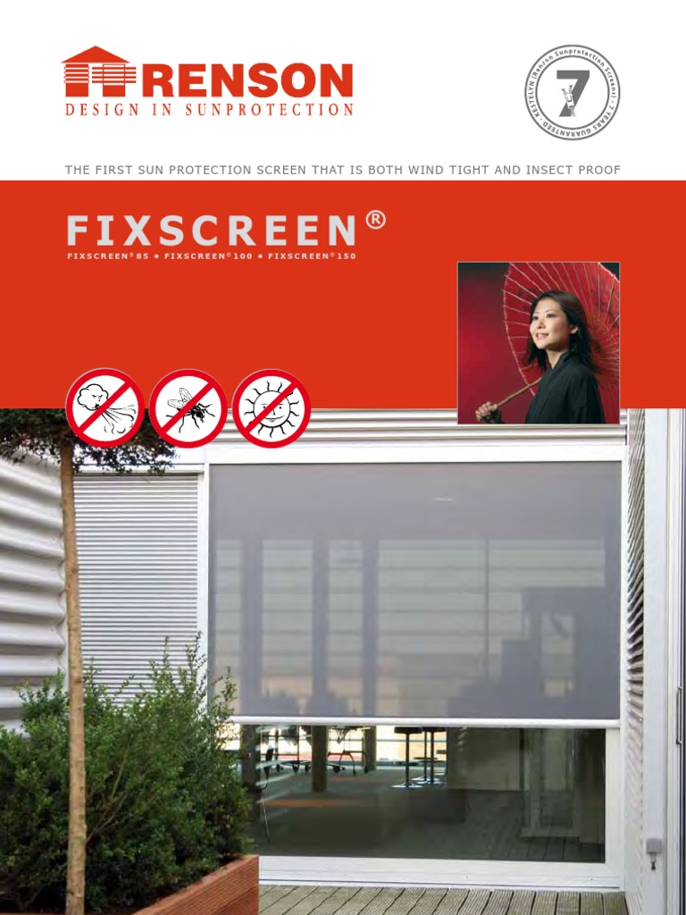 RENSON Fixscreen Eng | PDF | Extrusion | Wound