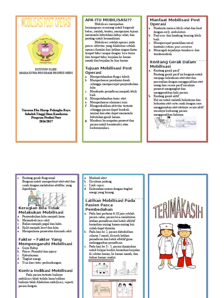 Leaflet Mobilisasi Post Op | PDF