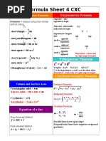 8th Grade STAAR Reference Sheet | PDF
