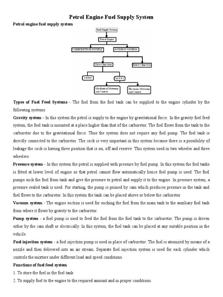 Chapter 2 - Fuel Supply System | PDF | Carburetor | Fuel Injection