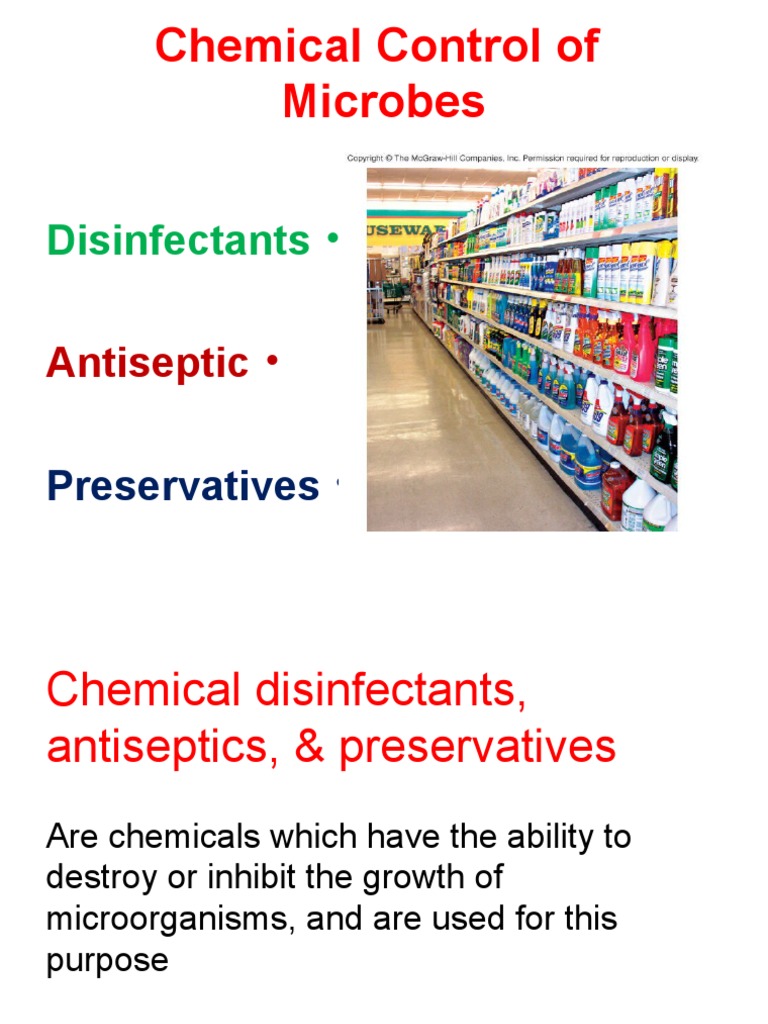 Chemical Control of Microorganisms | PDF | Disinfectant | Cell Membrane