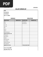 Salary Annexure Format in Excel | PDF