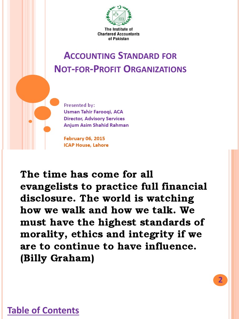 Accounting Standard Npo | Nonprofit Organization | Deferral
