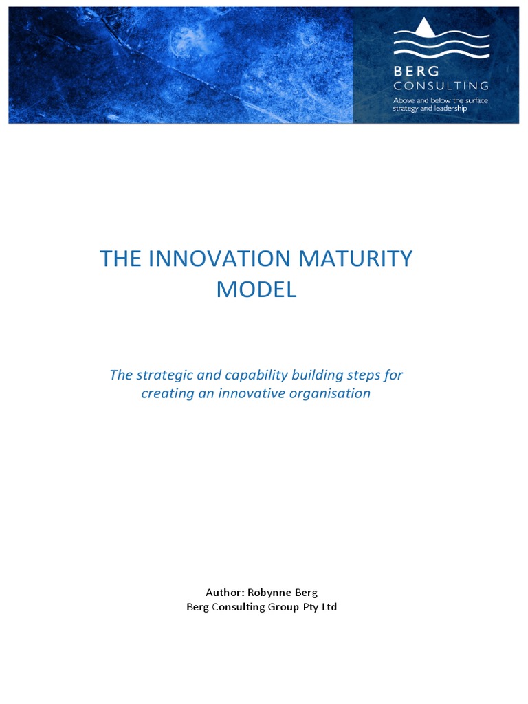 BERG The+BCG+Innovation+Maturity+Model - Sept13 | PDF | Innovation ...