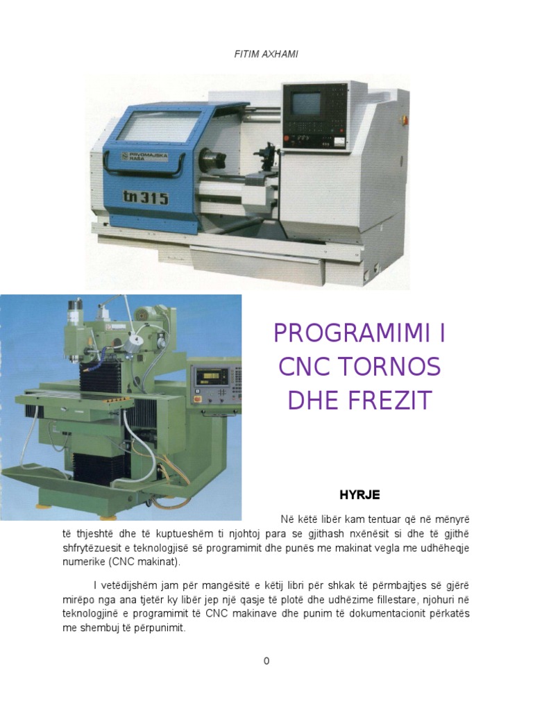 Programimi I CNC Tornos Dhe Frezit | PDF