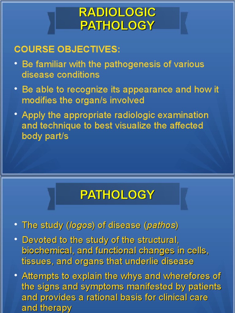 A Comprehensive Overview of Radiologic Pathology Course Objectives, Key ...