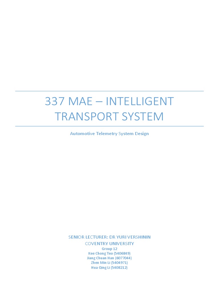 Automotive Telemetry System Design Guide | PDF | Accelerometer | Radar