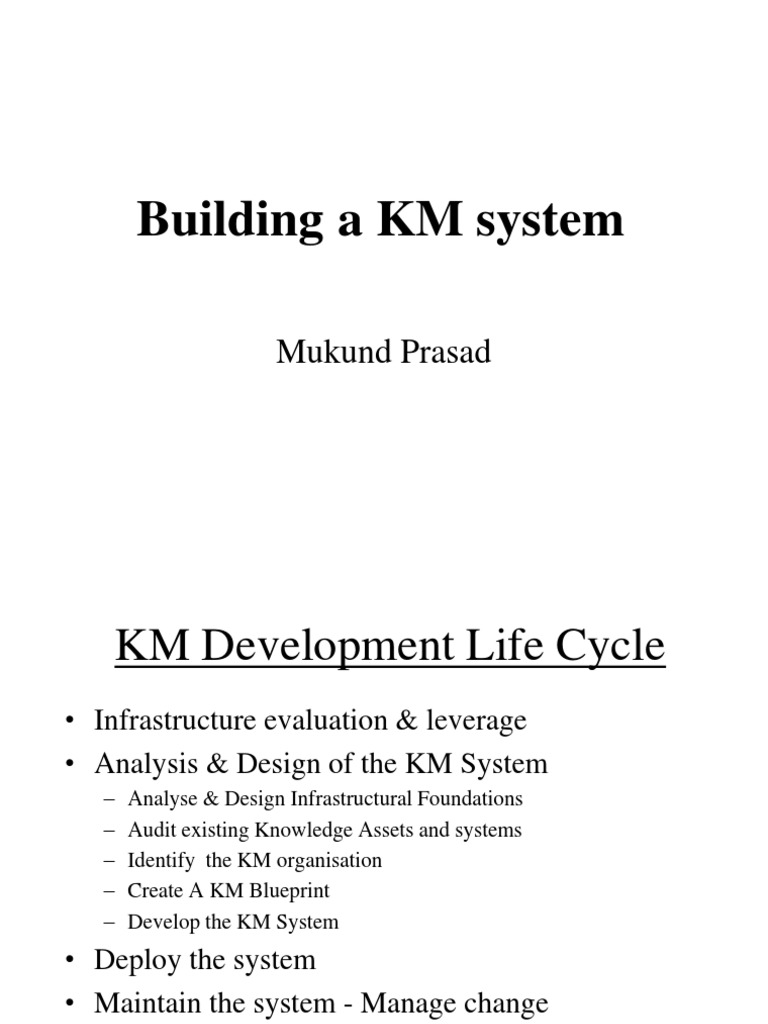 KM - Building A KM System | PDF | Knowledge Management | World Wide Web