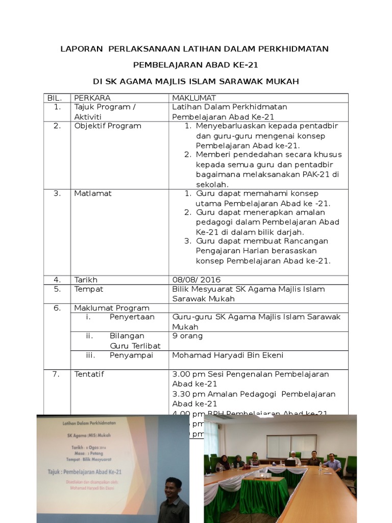 Laporan PAK 21 | PDF