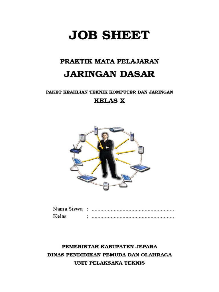 Jobsheet X TKJ Jaringan Dasar | PDF | Metode & Bahan Ajar | Komputer
