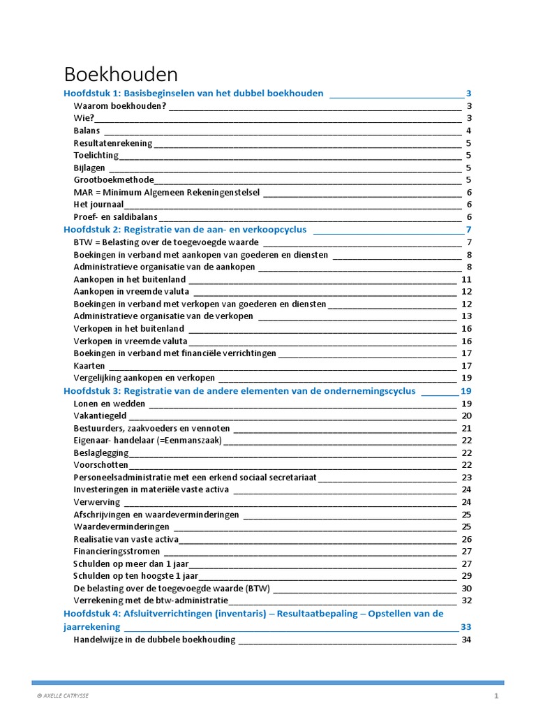 Samenvatting Boekhouden | Balance Sheet | Mortgage Loan
