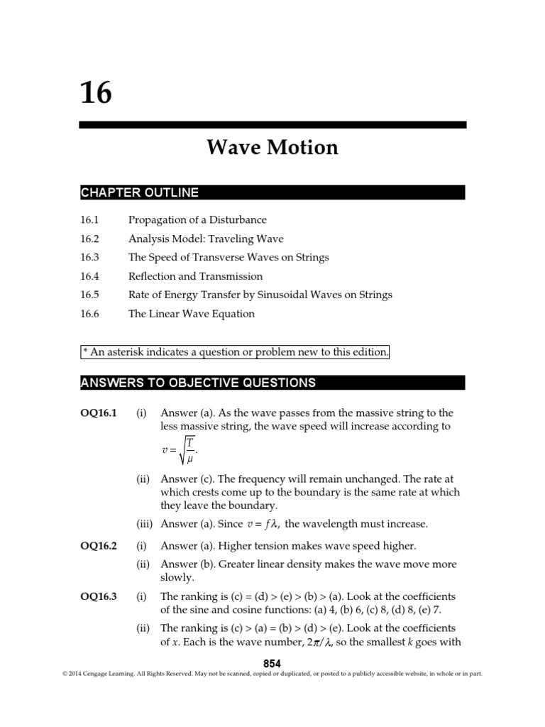 Chapter 16 | PDF | Wavelength | Waves
