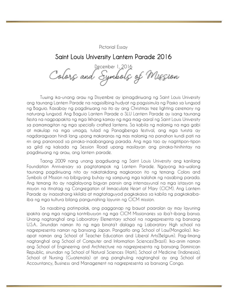 Pictorial Essay | PDF