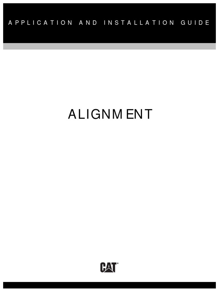 Cat App and Alignment | PDF | Manufactured Goods | Machines