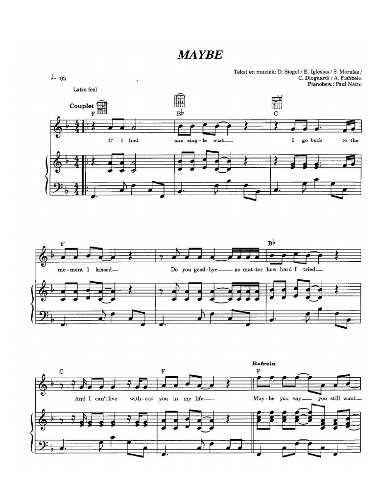 Annie Maybe SheetMusicDownload PDF | PDF