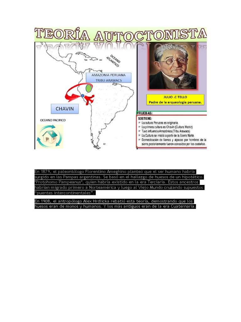 Teoria Autoctonista | PDF