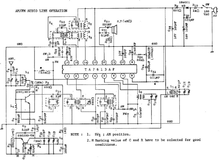 Ta7613ap Radio | PDF