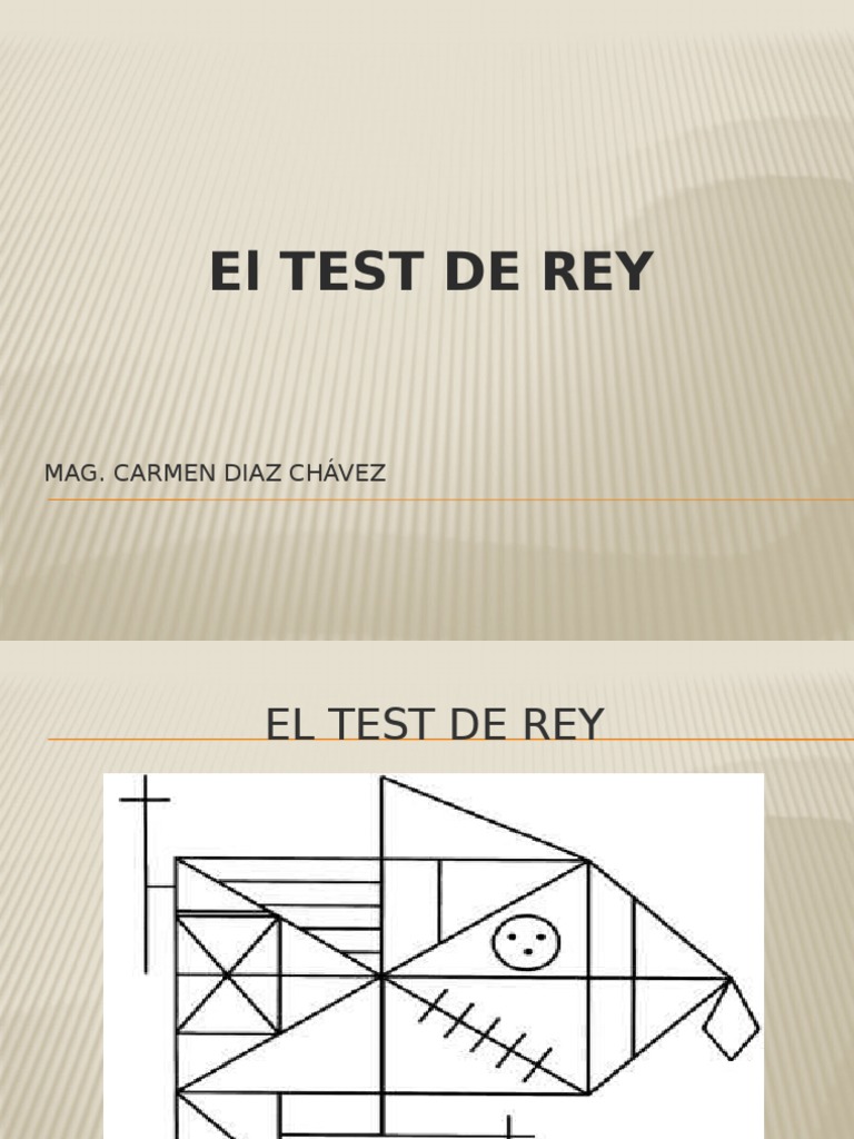 El Test de Rey | Memoria | Desorden hiperactivo y deficit de atencion