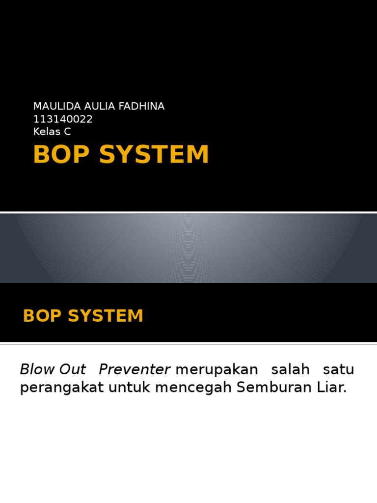 Alat Pemboran - BOP System | PDF