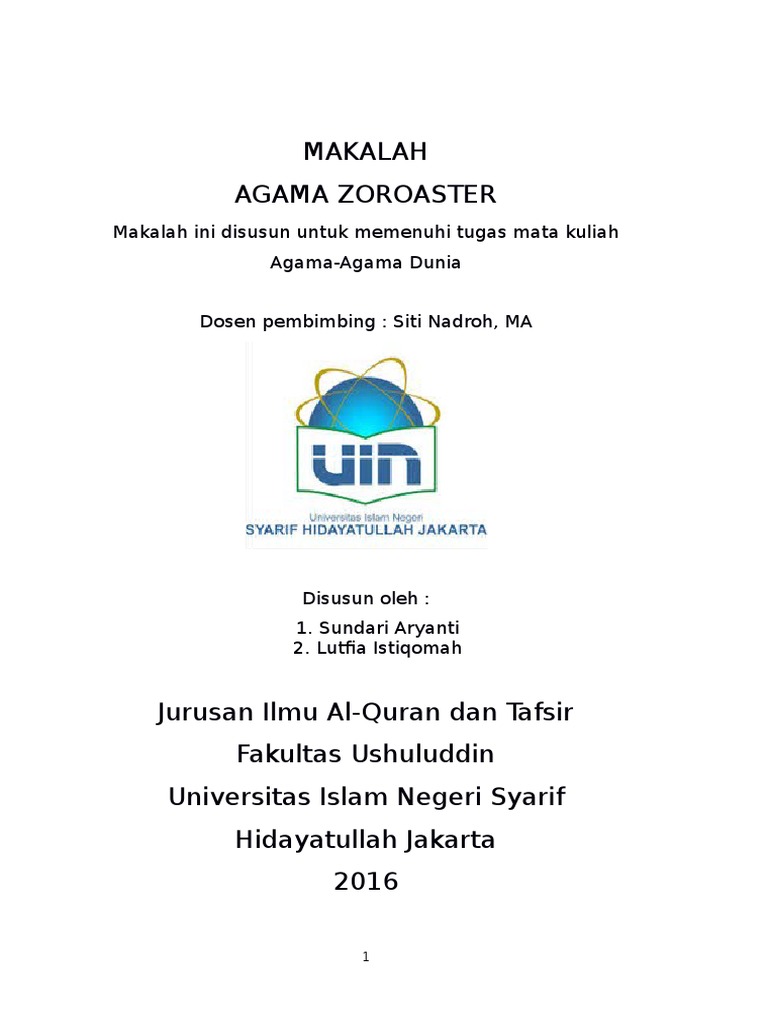 Sejarah dan Ajaran Agama Zoroaster | PDF | Agama & Spiritualitas