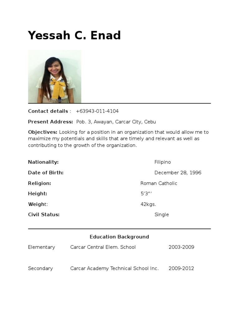 Yessah C. Enad | PDF