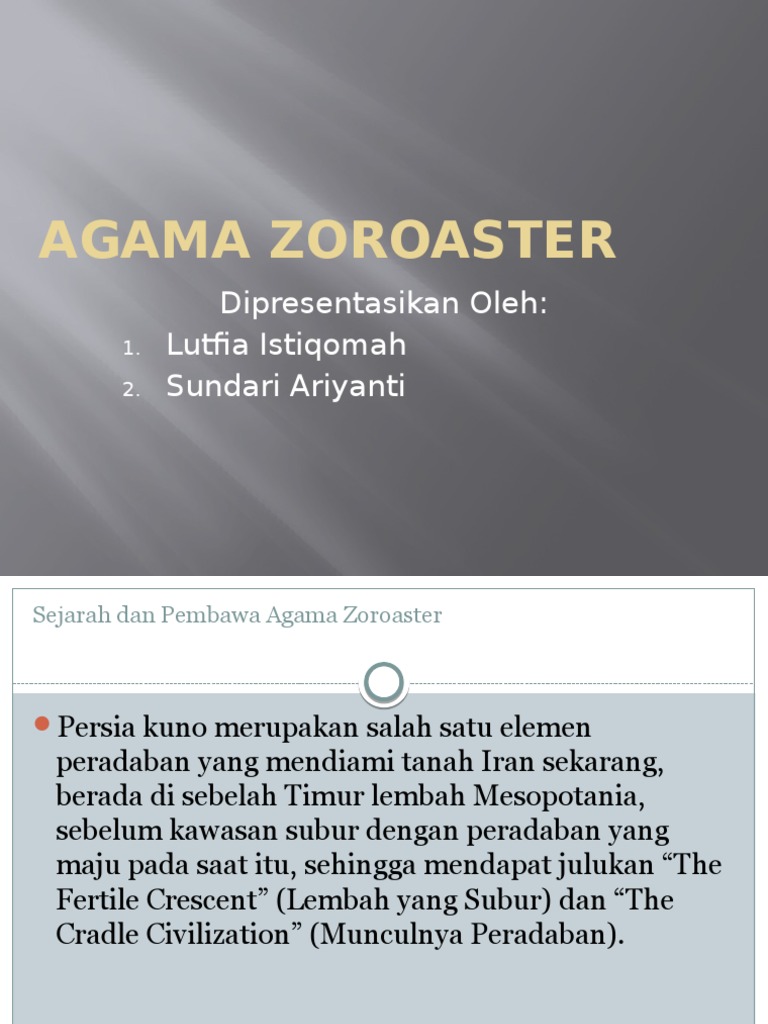 Agama Zoroaster-1 | PDF