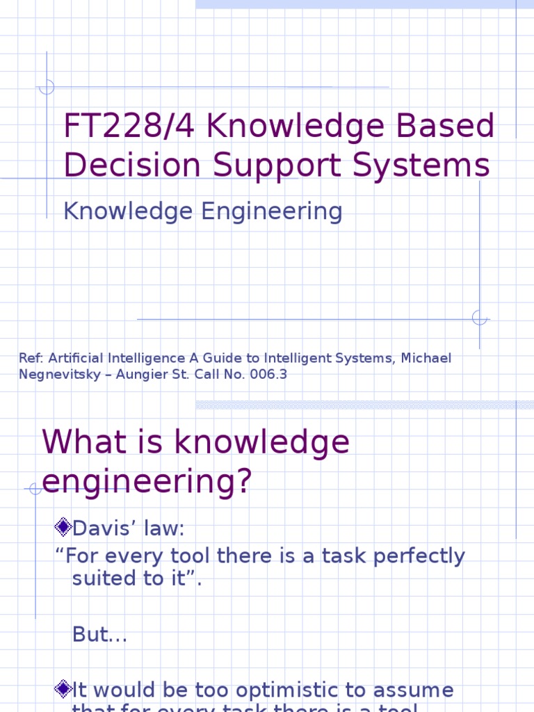 L17 - Knowledge Engineering | PDF | Expert | Artificial Intelligence