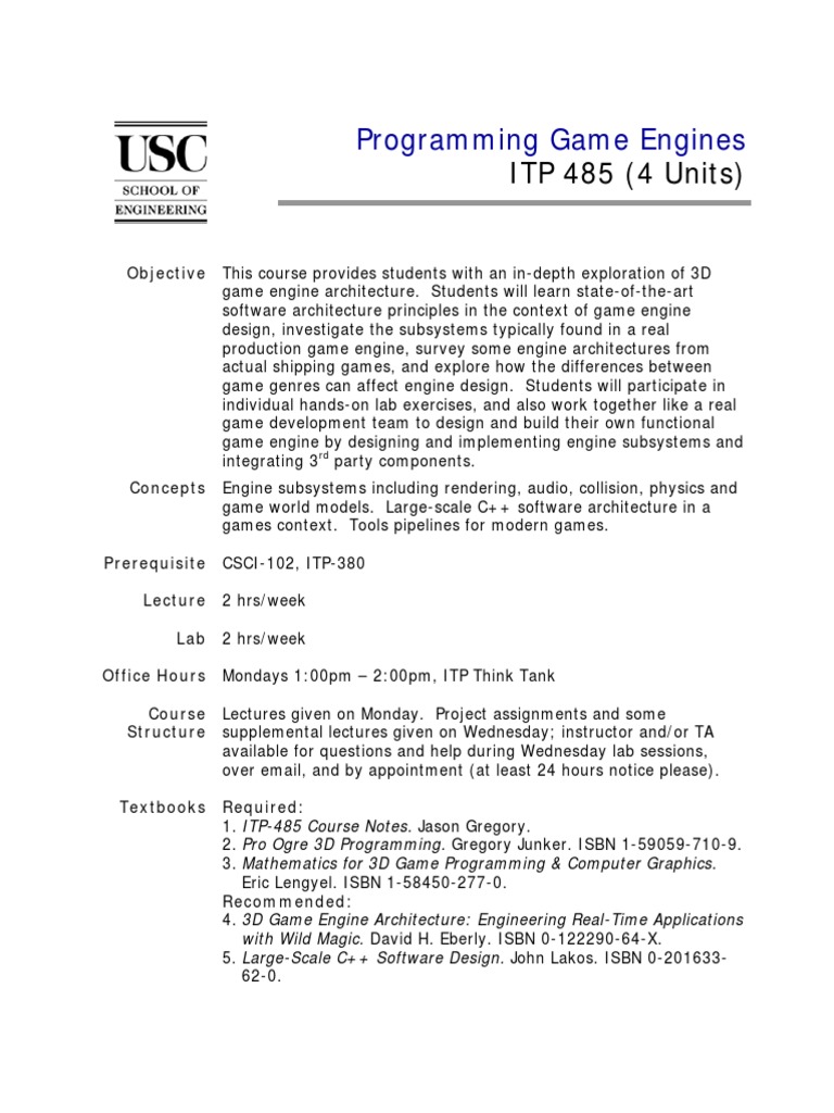 Programming Game Engines Pdf Rendering Computer Graphics 3 D