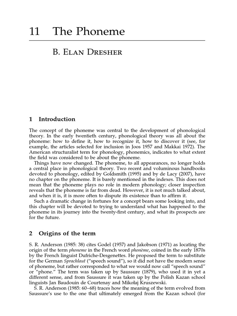 Phoneme PDF | PDF | Phoneme | Phonology