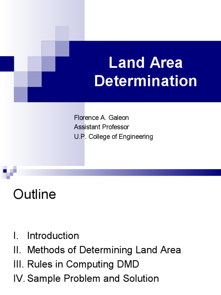 DMD Method for Land Area.pdf | Triangle | Latitude