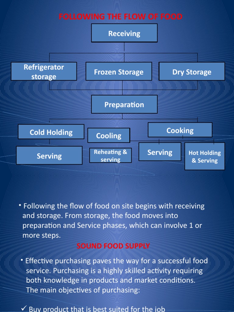 Food Flow Process in Service Operations | PDF