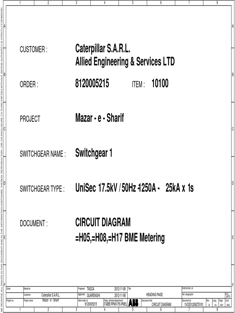 ABB Air Circuit Breaker Diagram | PDF | Relay | Electrical Connector