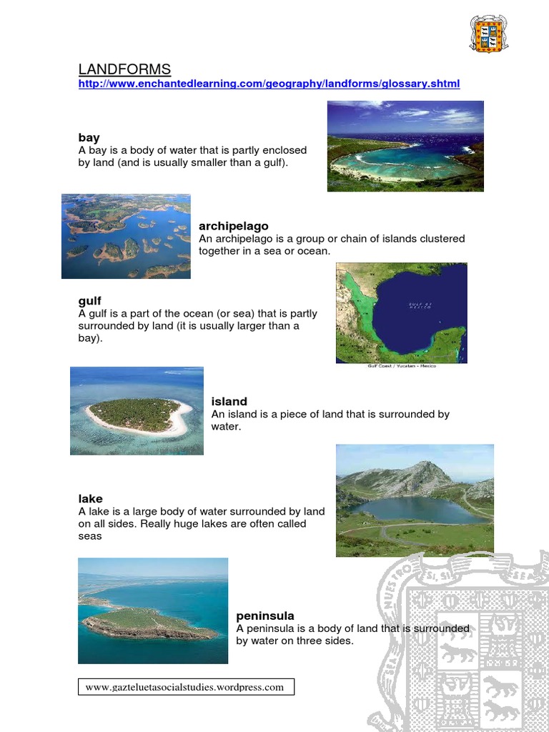Landforms With Pics | PDF | River | River Delta
