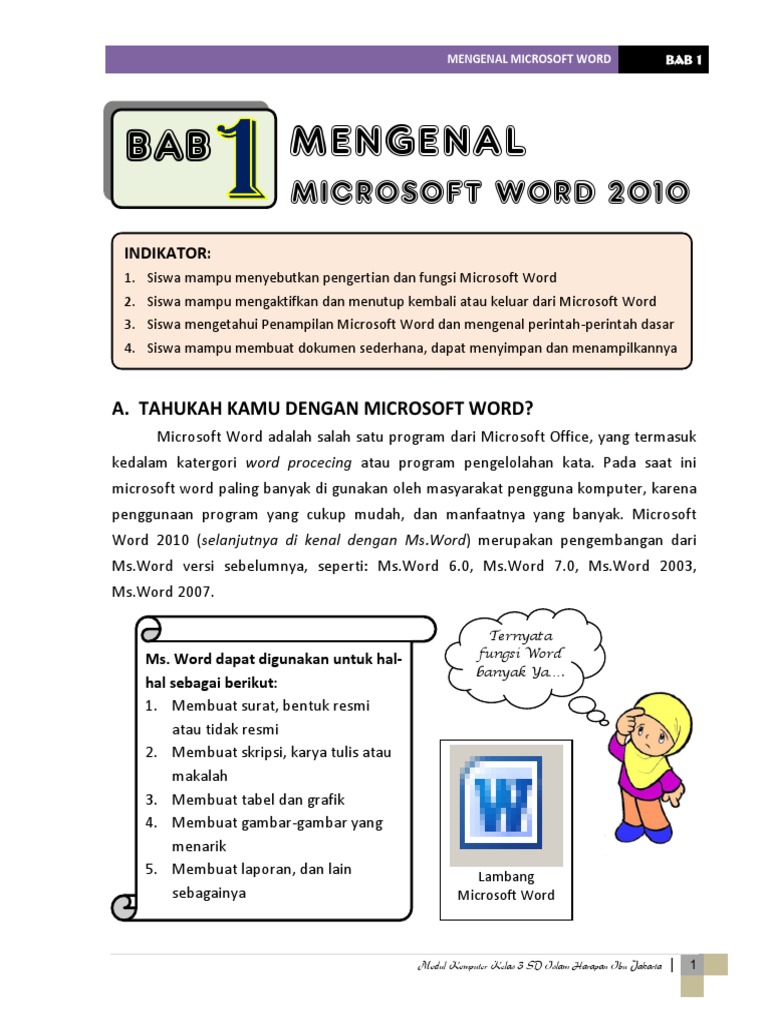Mengenal Ms Word 20101 PDF | PDF