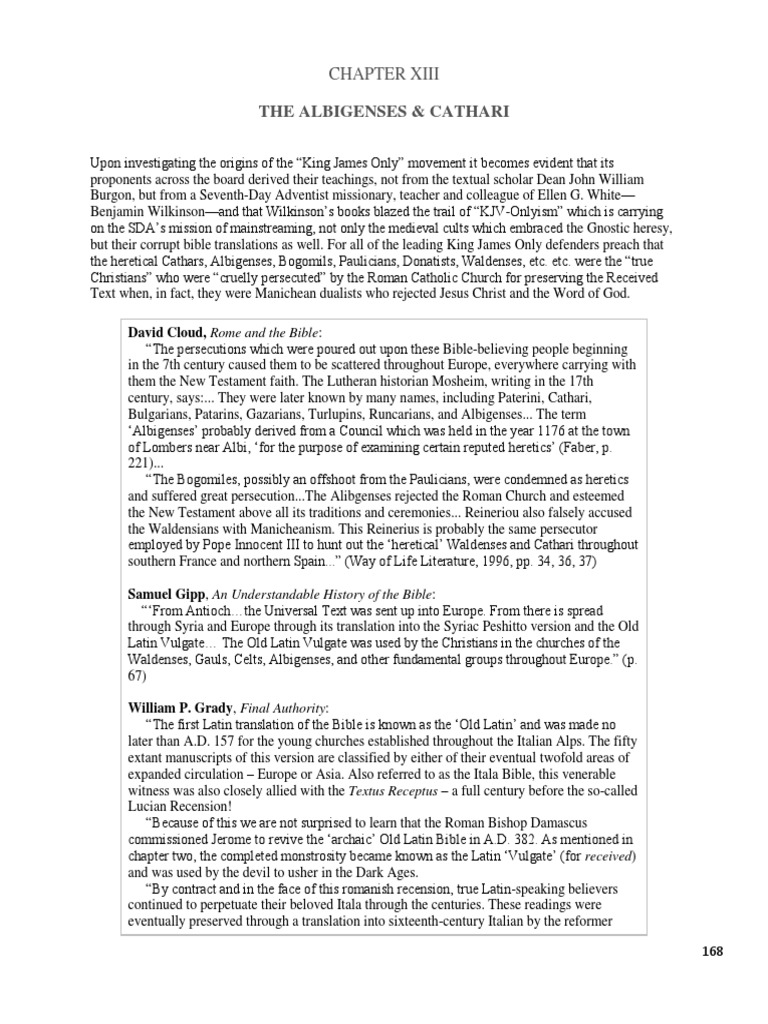 Cathars | PDF | Catharism | Heresy