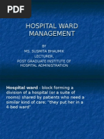 Introduction To Ward Management | PDF | Nursing | Hospital