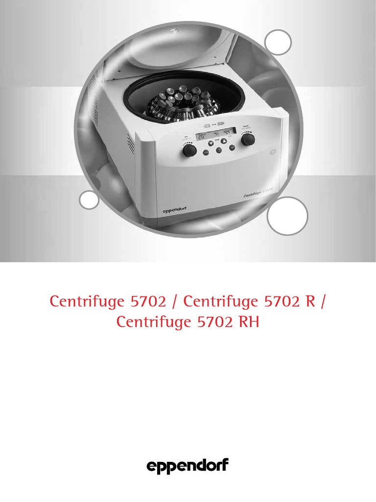 Centrifuge Eppendorf - 5702 5702 R 5702 RH - Eng PDF | Download Free ...