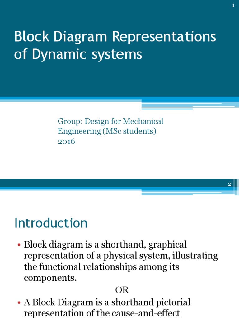 Block Diagram Representation2 | PDF | Control Theory | Feedback