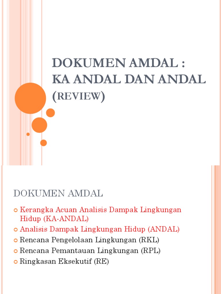 Dokumen Amdal KA Andal Dan Andal | PDF