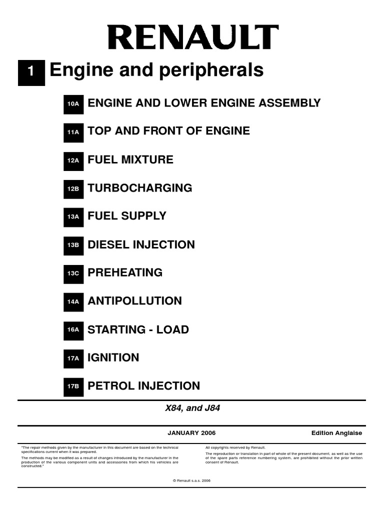 01 Engine and Peripherals | PDF | Fuel Injection | Diesel Engine