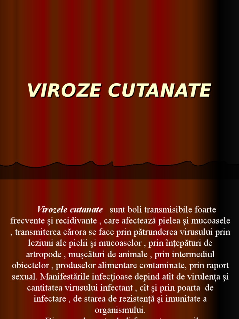 Viroze Cutanate | PDF