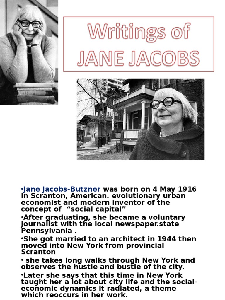 Jane Jacobs | PDF