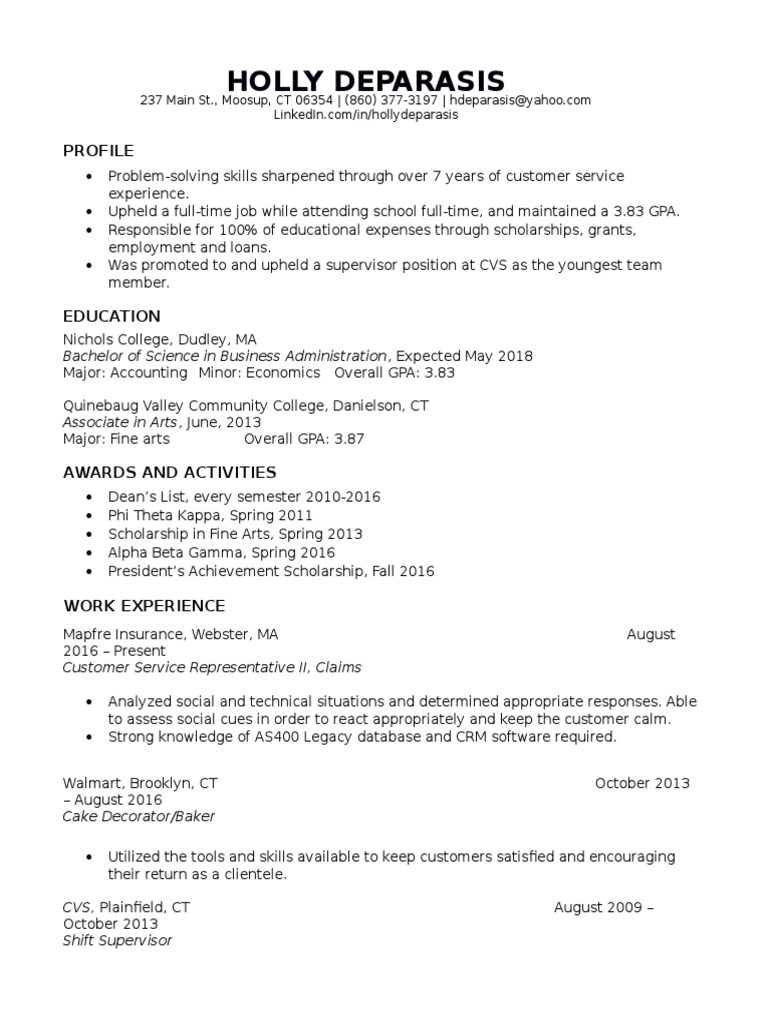 Holly Deparasis Resume | PDF