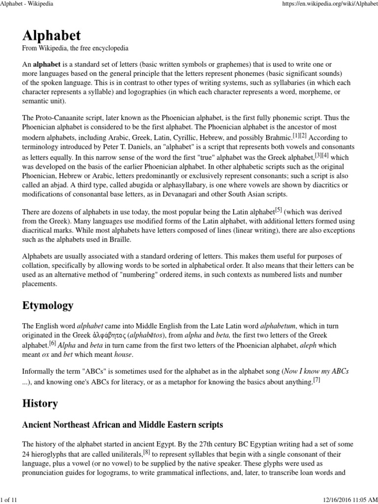 Wiki - Alphabet | PDF | Alphabet | Encodings